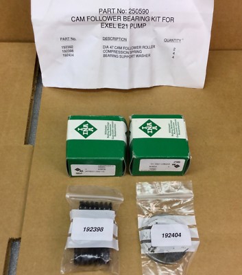 ITW BINKS 250590 CAM FOLLOWER BEARING KIT FOR EXEL SERIES E21 PUMP NEW ...