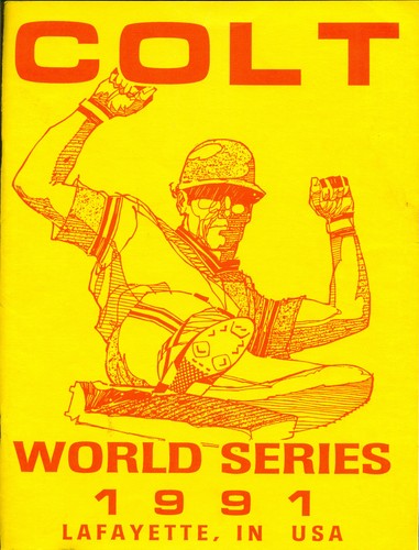 Colt World Series 1991 baseball booklet -- group photos of Lafayette ...