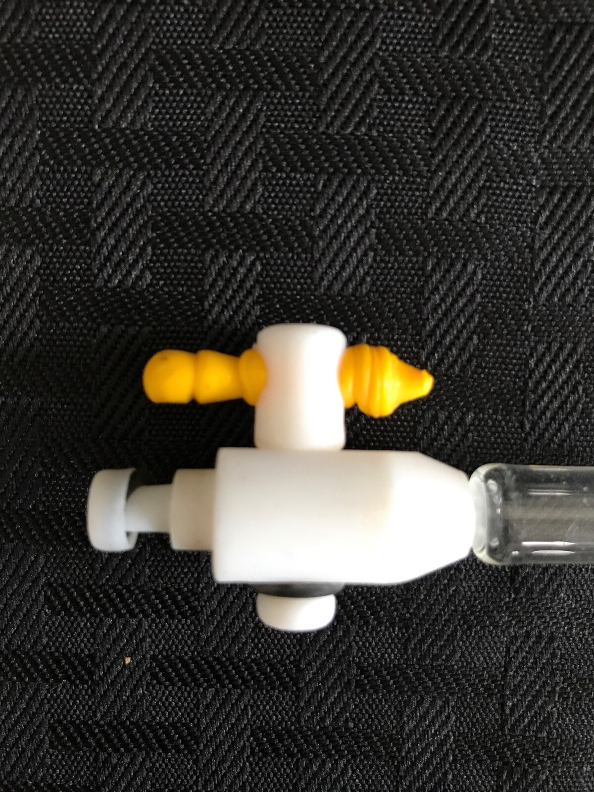 Laboratory PTFE Teflon Flow Control Buret Valve Adapter 2.5mm ID Open ...