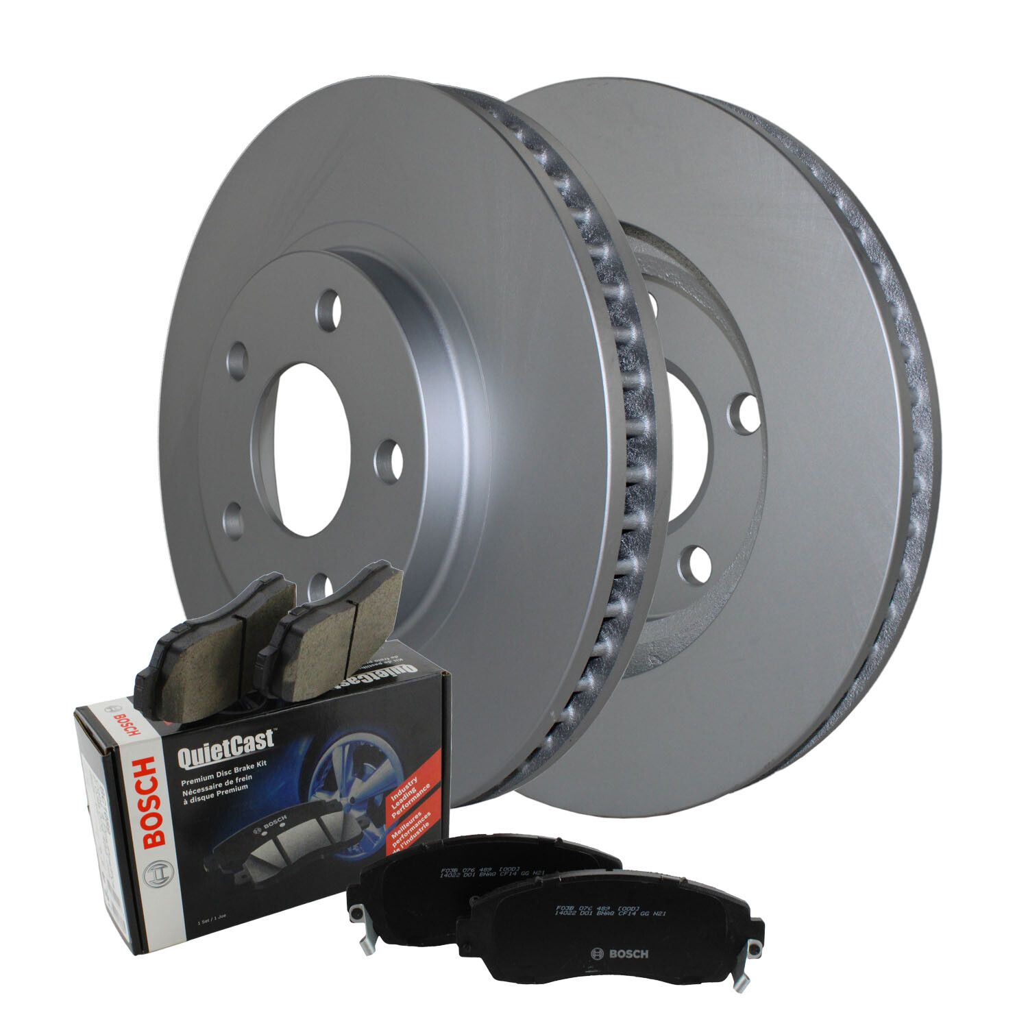 Front Brake Kit 303mm Rotors Bosch Ceramic Pads For DeVille 4.6L V8 FWD ...
