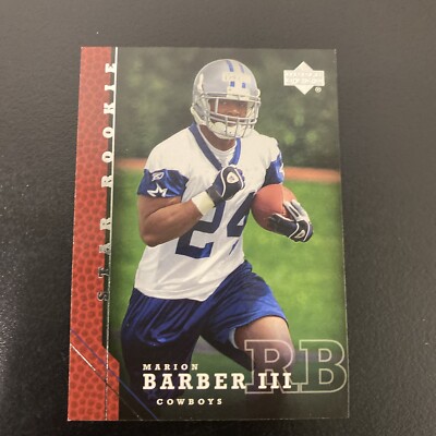 Marion Barber 2005 Upper Deck #265 Rookie Football Card | eBay