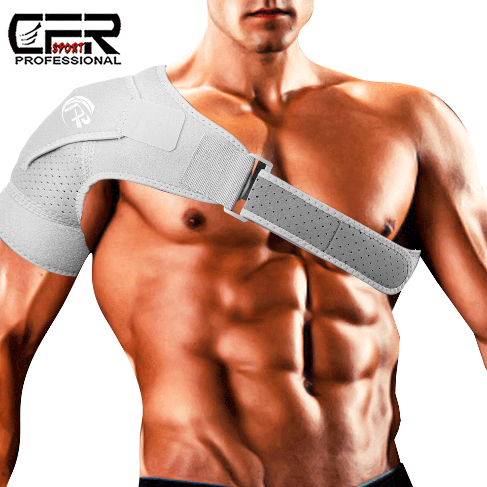 Shoulder Brace Rotator Cuff Pain Relief Support Sleeve Adjustable Belt ...