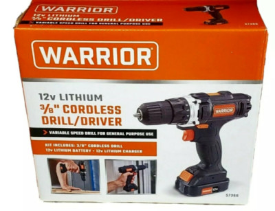 BRAND NEW Warrior 12v 3/8 In Cordless Drill /driver USA SELLER SALE | eBay