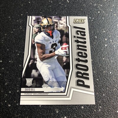 David Bell RC 2022 Panini Score Football Protential Gold Parallel #P-DB ...