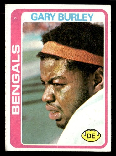 Gary Burley 1978 Topps Rookie Card #395 Cincinnati Bengals | eBay