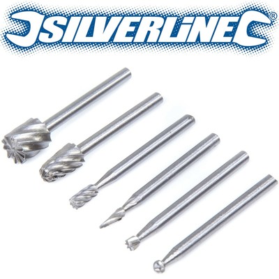 6Pc SMALL HSS DREMEL ROUTING BIT SET Mini Rotary Tool Steel Metal Wood ...