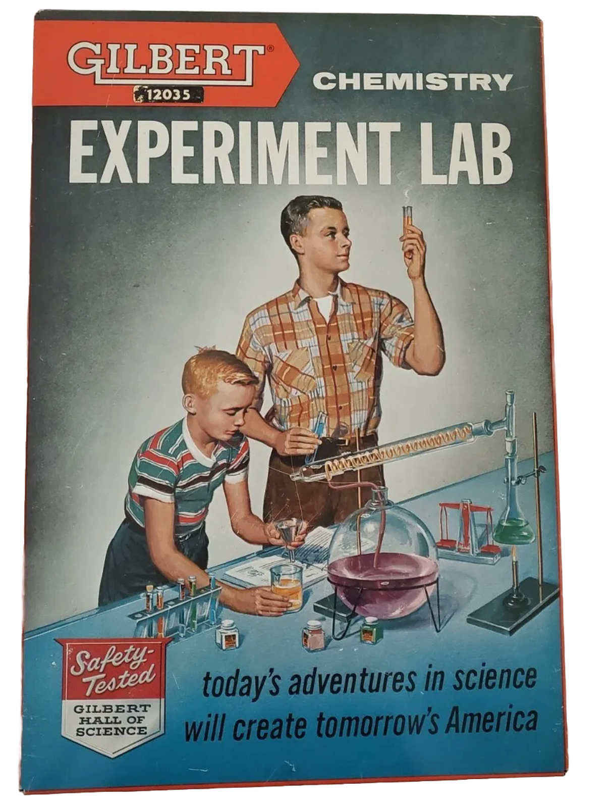 Vintage Gilbert Chemistry Experiment Lab No. 12035 RARE Metal Case VTG ...