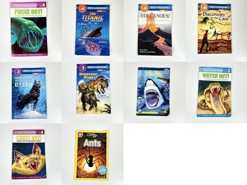Step Into Reading Lot 10 Books Level 3 & 4 Early Readers Children’s ...
