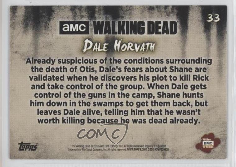 2018 Topps The Walking Dead Hunters and the Hunted Dale Horvath #33 2u3 ...