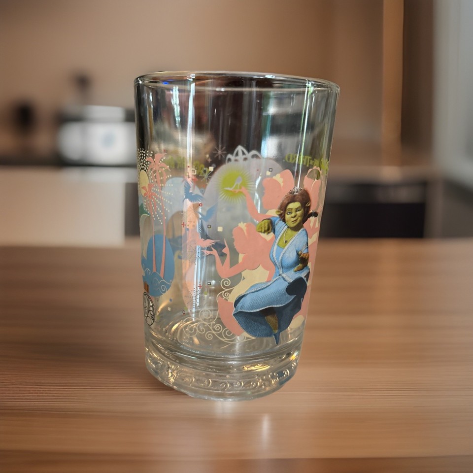 McDonald's Shrek The Third Complete Set 4 Glasses 2007 Fiona Puss ...
