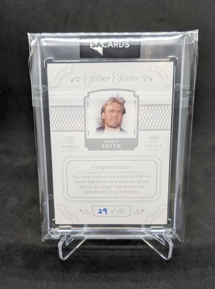 SA CARDS - Darren Smith - Signature Series 1 - Silver - #29/40 | eBay ...
