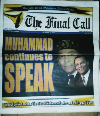 Final Call 10/10/06.Hon.Elijah Muhammad Sp Ed.Nation of Islam ...