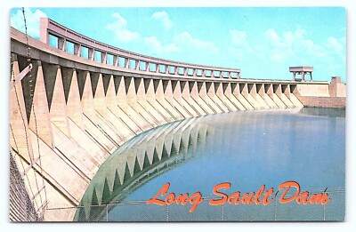 Vintage 1960s Massena New York NY Long Sault Dam Lake St Lawrence ...