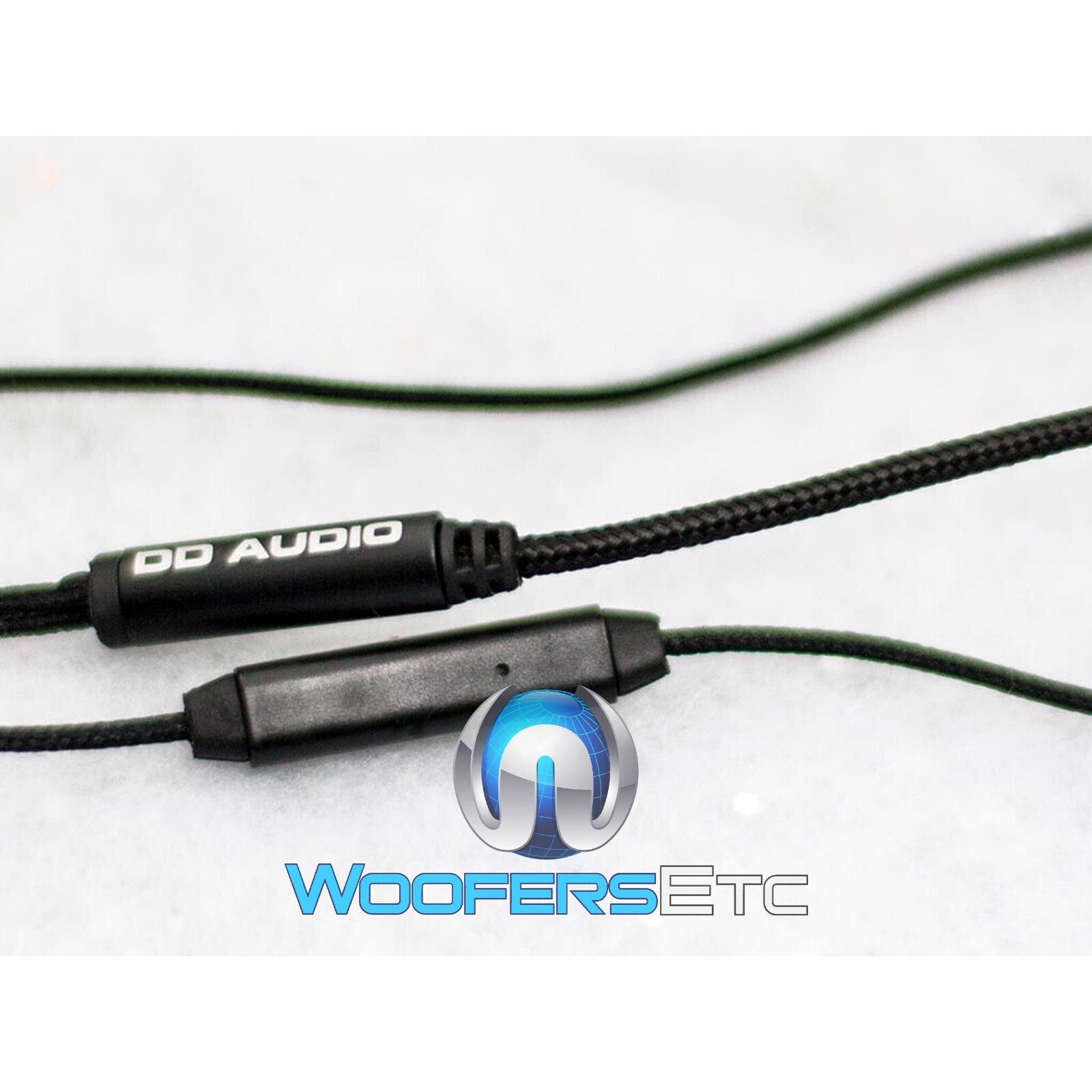 DD AUDIO DXB-04 HEADPHONES DETACHABLE TANGLE RESISTANT CABLE MIC WITH ...