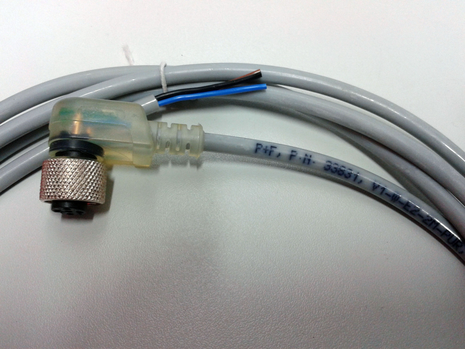 Pepperl+Fuchs V1-W-E2-2M-PUR Sensor Connection cable M12 Built-in LED ...