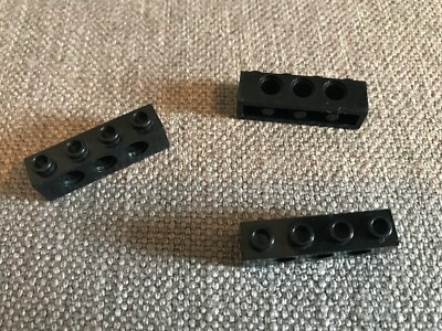 3 x Lego - Technic Brick Brique 1x4 4x1 Ref 3701 Black/Noir | eBay