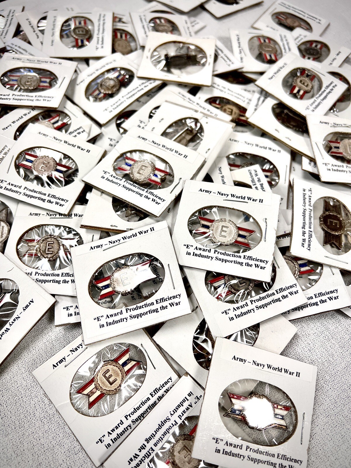 Sterling Silver 925 WWII Army-Navy "E" Excellence Award Production ...