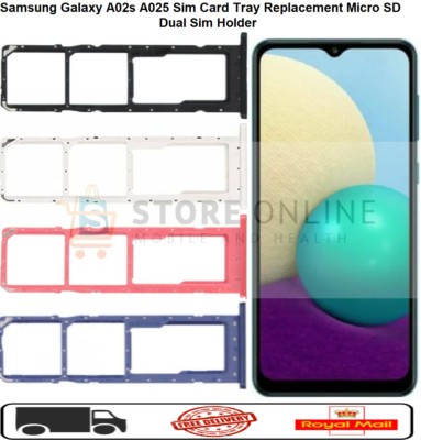For Samsung Galaxy A02s A025 Sim Card Tray Replacement Micro SD Dual ...