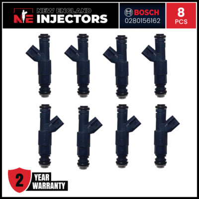 Flow Matched Refurbished 24 lb/hr EV6 Fuel Injectors Bosch 0280156162 ...