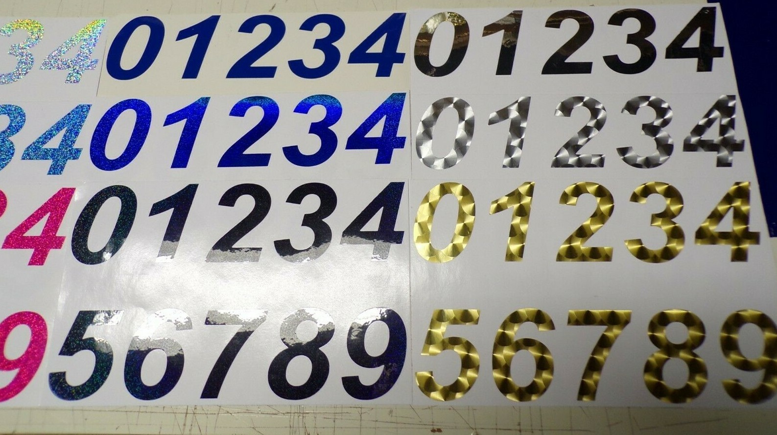 Peel-and-Stick Vinyl Numbers (Variety of Colors and Patterns) | eBay