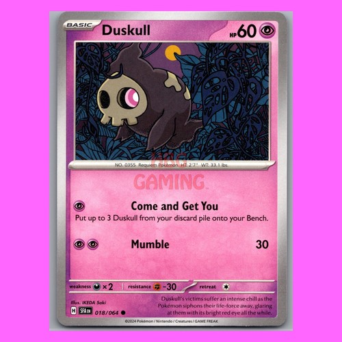 Shrouded Fable Pokemon Card | 018/064 - Duskull Non Holo - Common | eBay
