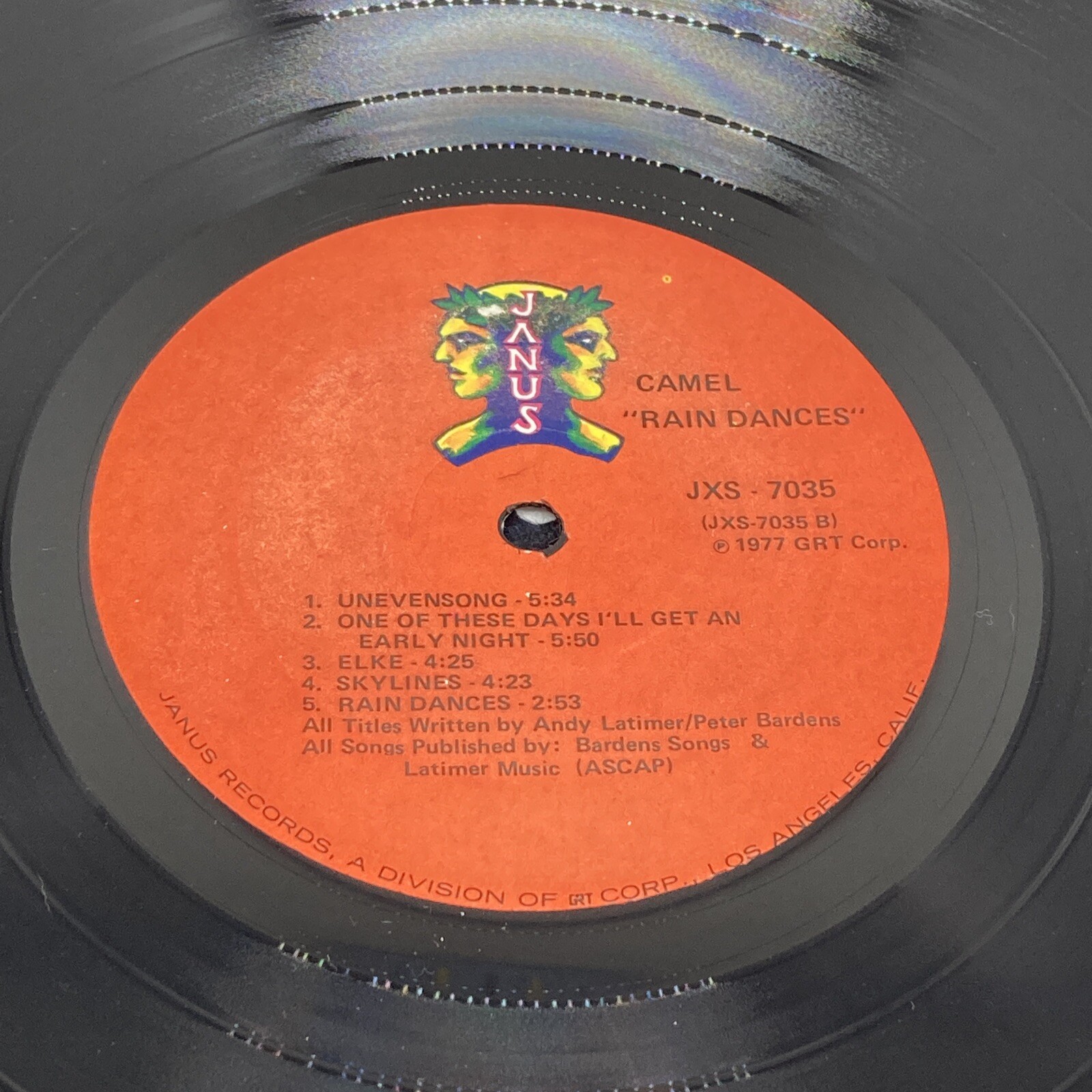 CAMEL "RAIN DANCES" LP Album 1977 JANUS Records JXS-7035 Vinyl NM | eBay