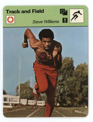 Steve Williams - Track and Field Sportscasters Card- LAMINATED | eBay