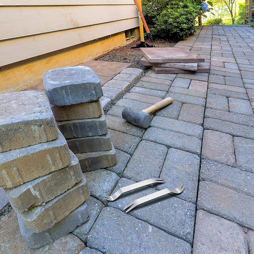 4 Pieces Paver Tool Stainless Steel Paver Extractor Tool Removal Raise ...