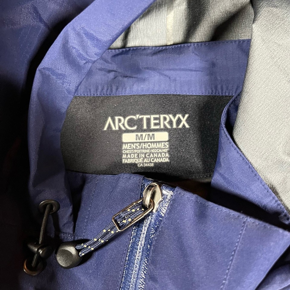 ArcTeryx Theta Ar Jacket 90s 24K Gold Thorn Indigo Men’s Sz M Gore-Tex ...