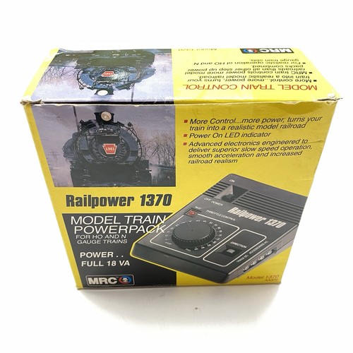 Railpower 1370 Transformer Model Train Controller Powerpack Throttle ...