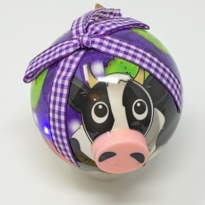 Cow 3D Blinking Ornament Country Critters Twinkling Treasures | eBay