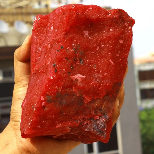 5000 Ct Natural African Red Ruby CERTIFIED HUGE Loose Gemstone Red Ruby ...