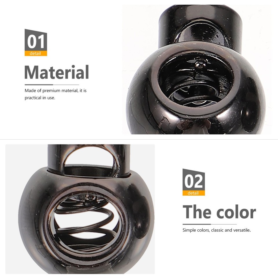 10Pcs Spring Cord Locks Clothes Rope Metal Spring Buckles Cord Buttons ...