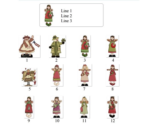 Personalized Address labels Primitive Country Girl (pc 50) | eBay