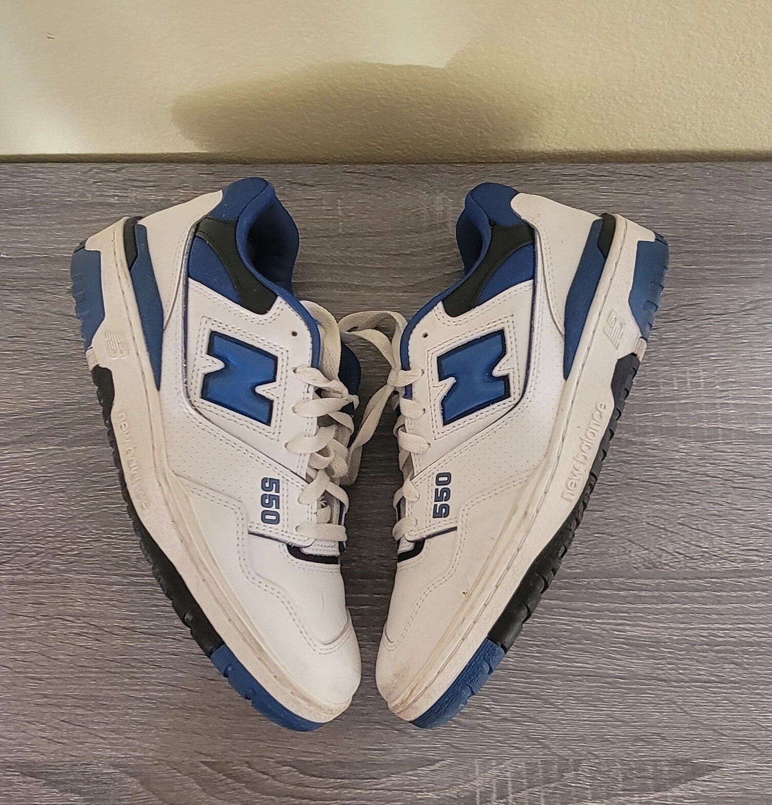 New Balance 550 White Team Royal Blue Black Sneakers … - Gem