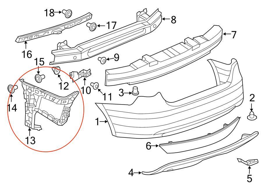 5C6807393B VOLKSWAGEN GENUINE JETTA REAR LEFT BUMPER SIDE RETAINER | eBay
