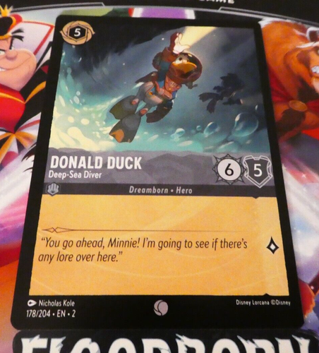 LORCANA TRADING CARD GAME TCG DISNEY CHAPTER 2 CARTE DONALD DUCK 178/ ...