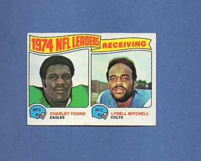 1975 Topps Football Set RECEIVING LEADERS Card # 3 YOUNG / MITCHELL | eBay