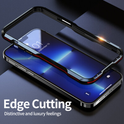 For iPhone 14 13 15 17 Pro Max Aluminum Metal Frame Bumper Protective ...