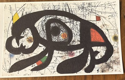 Original Unused JOAN MIRO Off-Set Lithograph Invitation Card - Mint ...