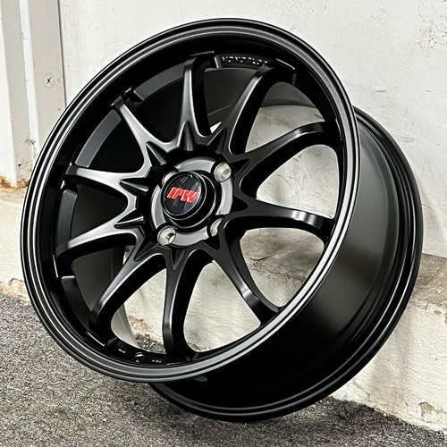 16" IPW 506 CE28 STYLE WHEELS RIMS SATIN BLACK 4 LUG 4X100 16X7 +42 NEW ...