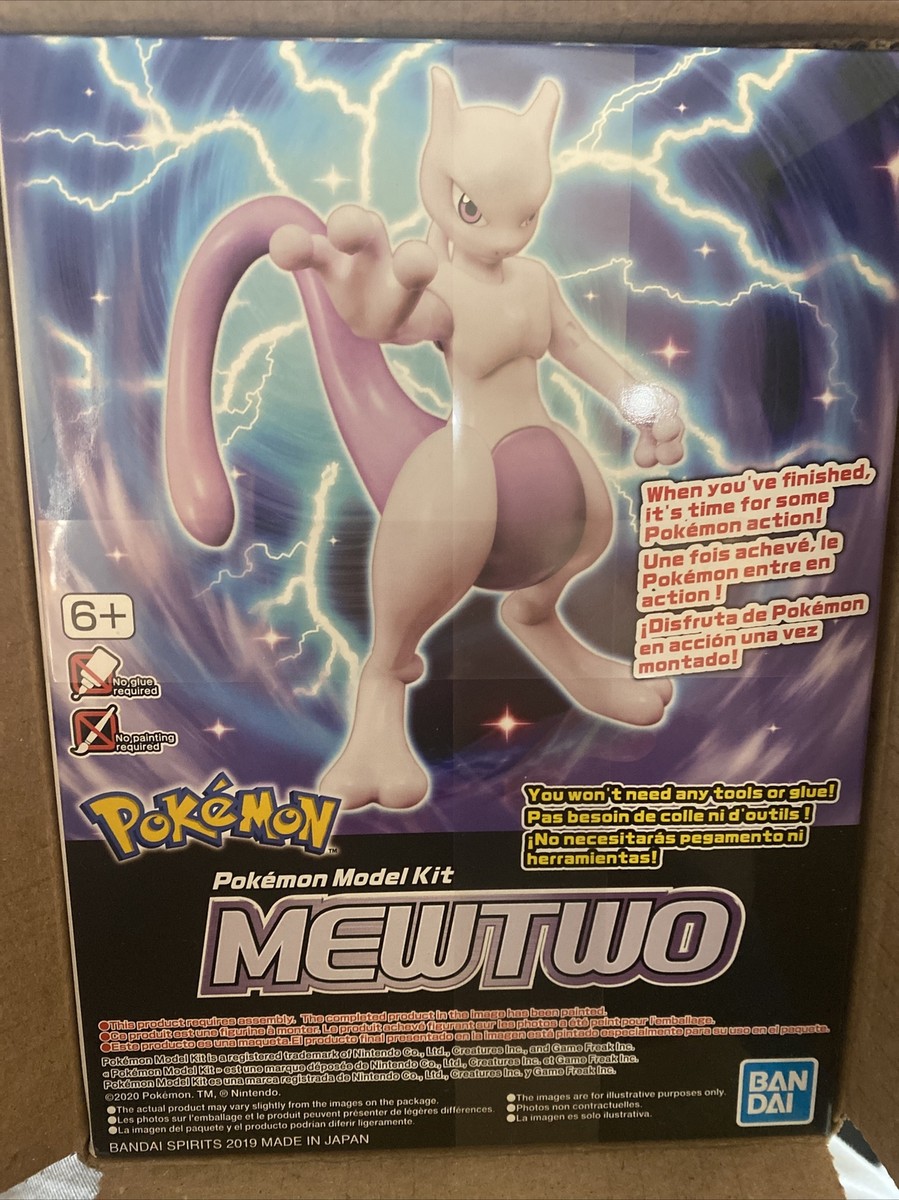 Mewtwo Action Model Bandai Spirits Pokemon Mewtwo Model Kit - Build ...