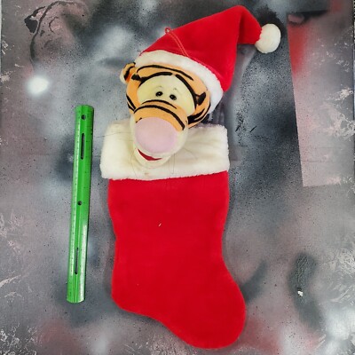 Vintage Tigger Christmas Stocking Disney Winnie the Pooh Y2k Xmas ...