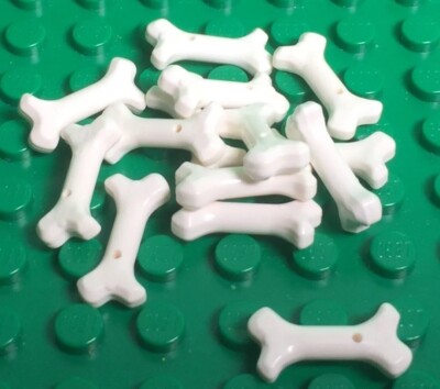 *NEW* Lego Bones Small White 1x2 Stud Bricks - 10 pieces | eBay