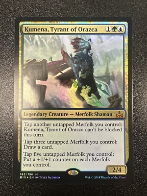 MTG Card Kumena, Tyrant of Orazca Rivals of Ixalan 162/196 Foil Rare NM ...