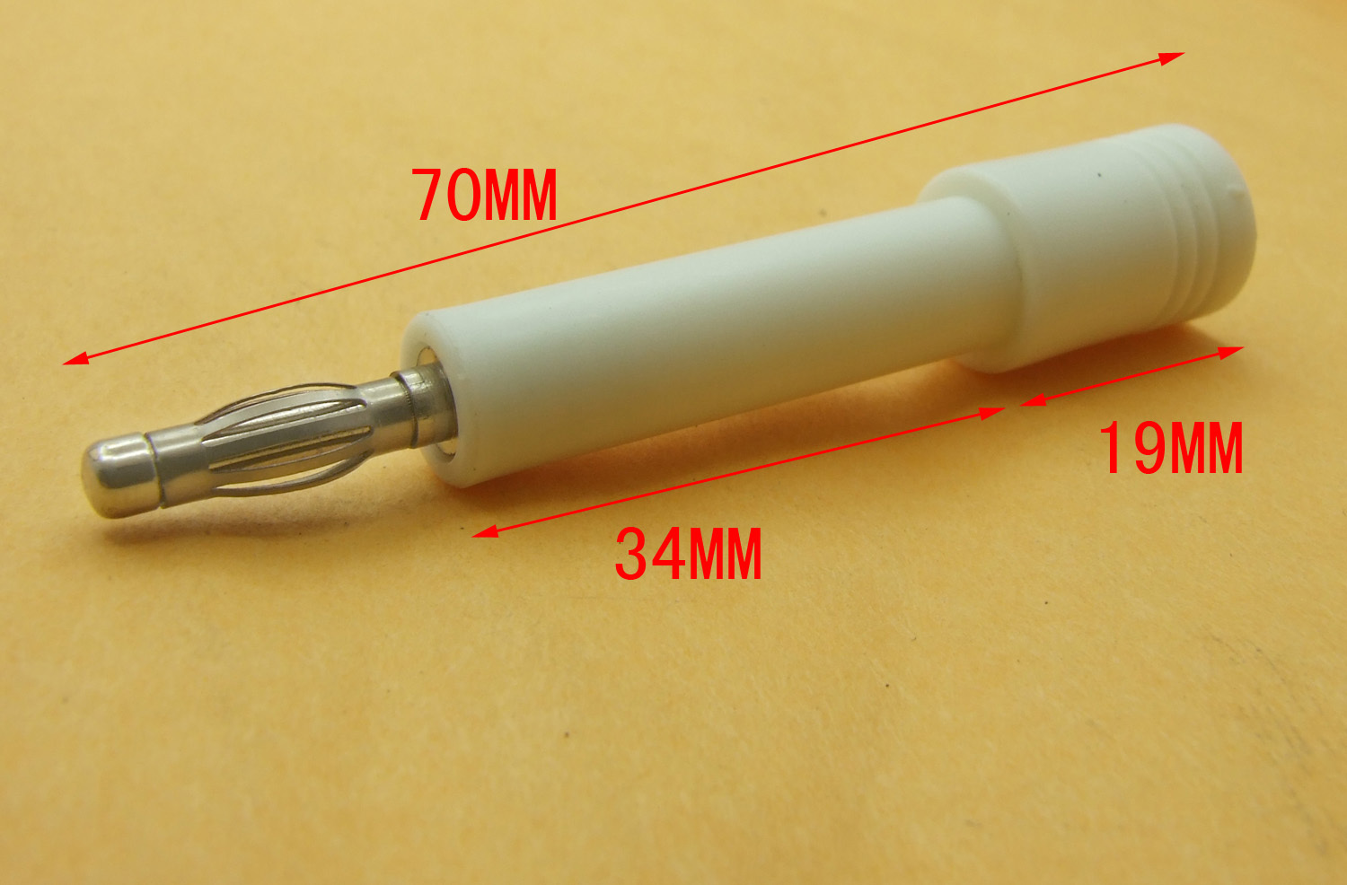 10PCS white 4mm banana plug 15KV high voltage resistant Solder ...