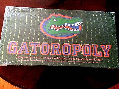 GATOROPOLY University of FLORIDA GATORS Monopoly Board Game NEW Sealed ...