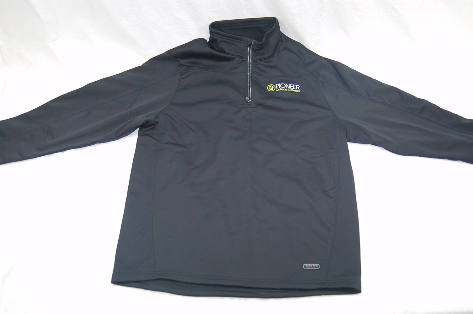 NWT Charles River Apparel Men's Large Stealth Zip Pullover - Logo'd NEW ...