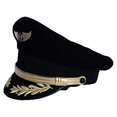 Custom Upscale Pilot Cap Uniform Hat Airline Captain Hat Party Cap ...
