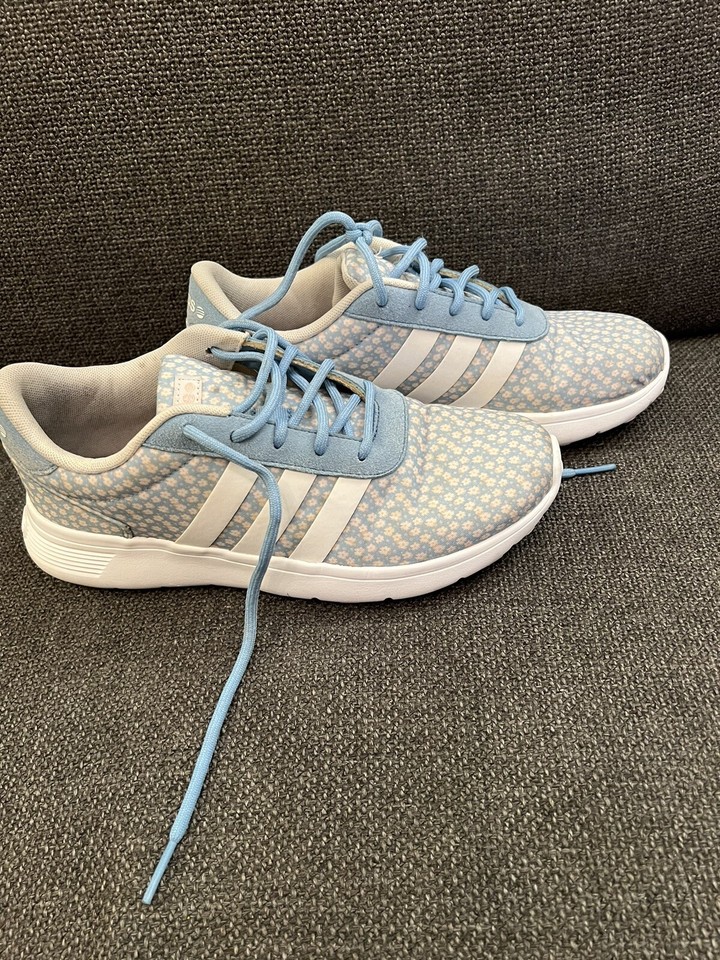 Adidas Neo Ortholite Blue Floral Superlight Woman Trainer | eBay UK